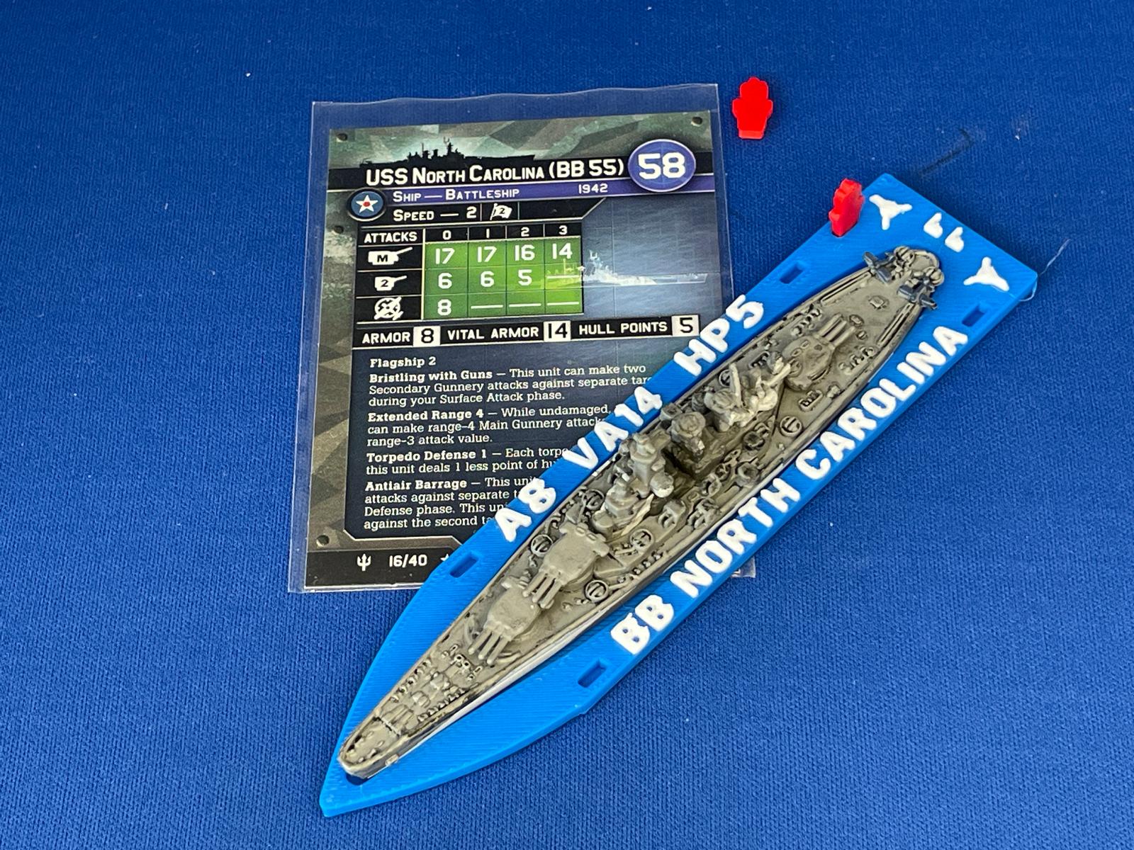 War at Sea USS North Carolina Ship Base - Game Aid by The Fun Kingdom ...